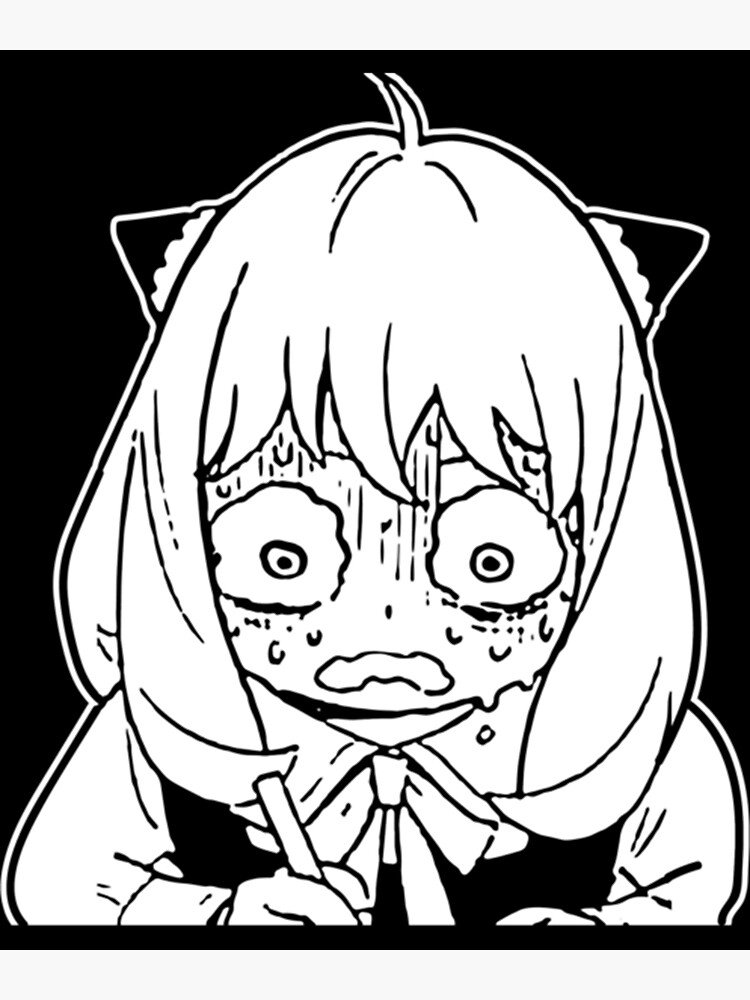 "anya forger Spy x family anya Stressed Classic ." Art Print for Sale ...