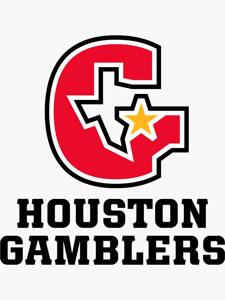 "Houston Gamblers USFL Team" Sticker by T-Slime | Redbubble