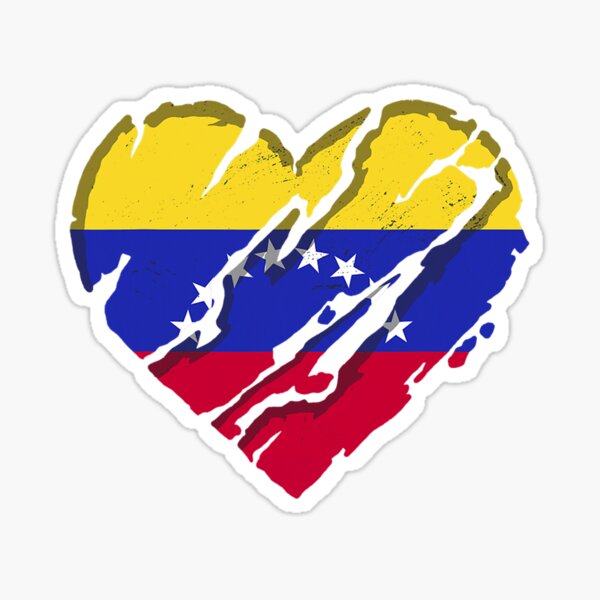 Pegatina «Corazón de Venezuela Bandera de Venezuela Orgullo de ...