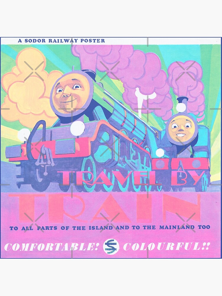 "A Sodor Railway Poster (Pastel Rainbow)" Poster for Sale by ...