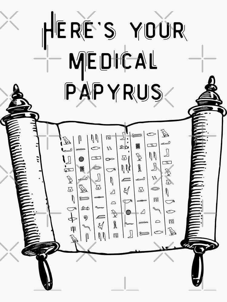 Pegatina «Aquí está su camiseta médica divertida del regalo médico del ...