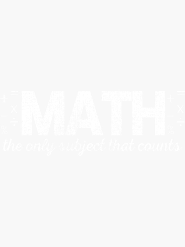 "Vintage math" Sticker by EjvindDaugaard | Redbubble