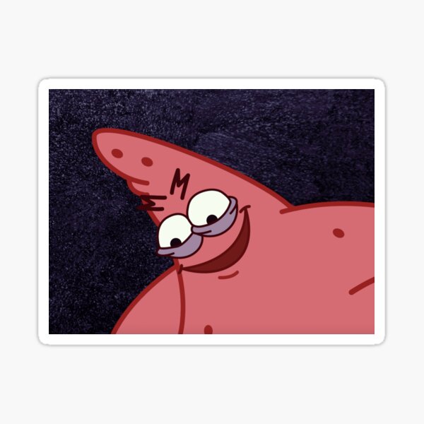 "Patrick Star" Sticker by Blackbearcbd | Redbubble