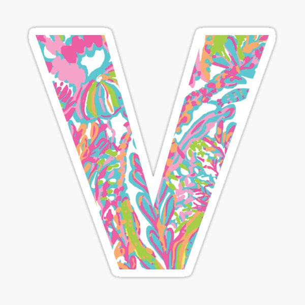 "Letter V" Sticker for Sale by caro111111 | Redbubble
