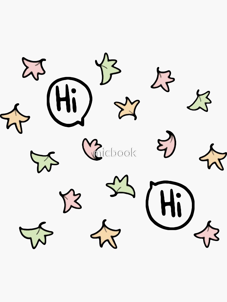 "Heartstopper - Charlie and Nick - Hi" Sticker by micbook | Redbubble