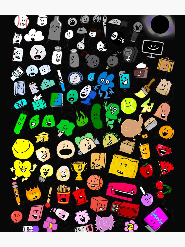 Classic BFDI Inanimate Insanity All Characters Backpack sold by ...