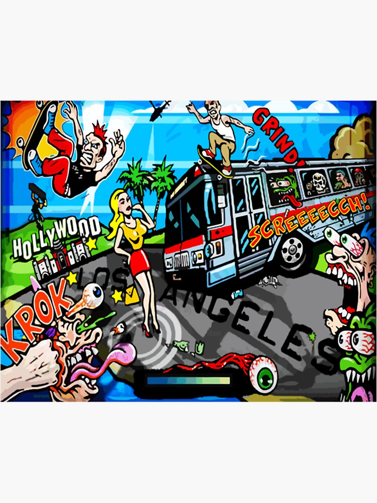 "tony hawk game on arena " Sticker for Sale by HellooDakota | Redbubble