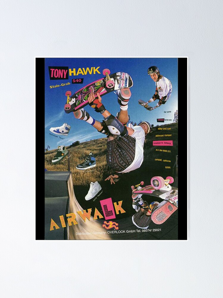 "Tony Hawk Skateboard" Poster for Sale by HellooDakota | Redbubble