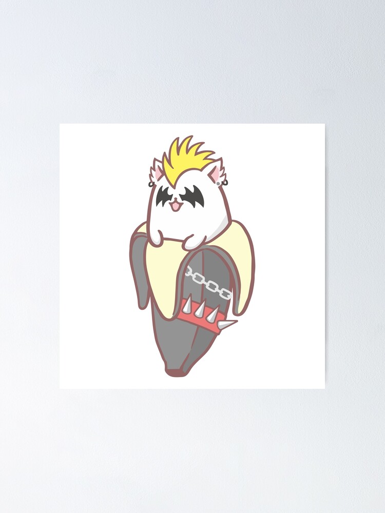 "Metal Bananya cat character" Poster for Sale by FunItems | Redbubble