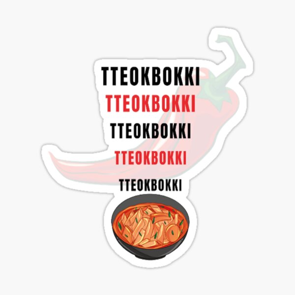 "TTEOKBOKKI LOVERS - KDrama" Sticker by KdramaChingu | Redbubble