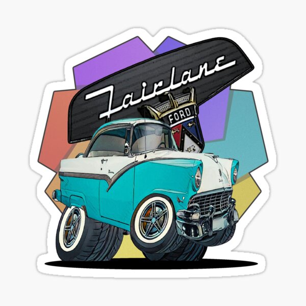 "1956 Ford Fairlane " Sticker by WilcoxPhotoArt | Redbubble