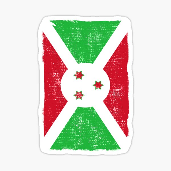"Flag of Burundi" Sticker for Sale by StarWheels | Redbubble