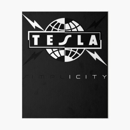 "Tesla band logo" Art Board Print for Sale by ErikoSuzuki | Redbubble