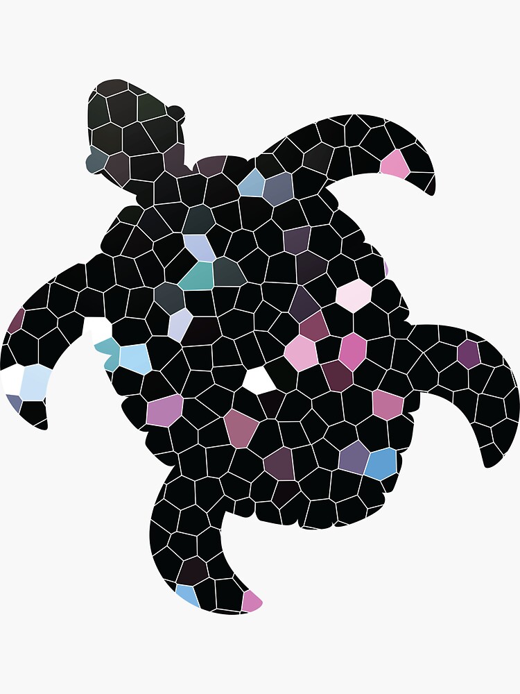 "Fancy Turtle " Sticker by seacreaturesDes | Redbubble