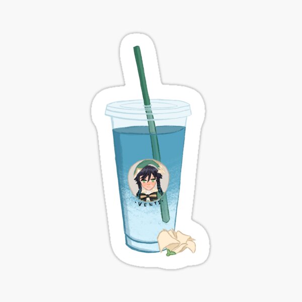"venti but he's a starbucks refresher" Sticker by avercado-art | Redbubble
