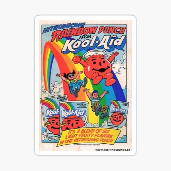 "kool-aid" Sticker by ABestSeller | Redbubble