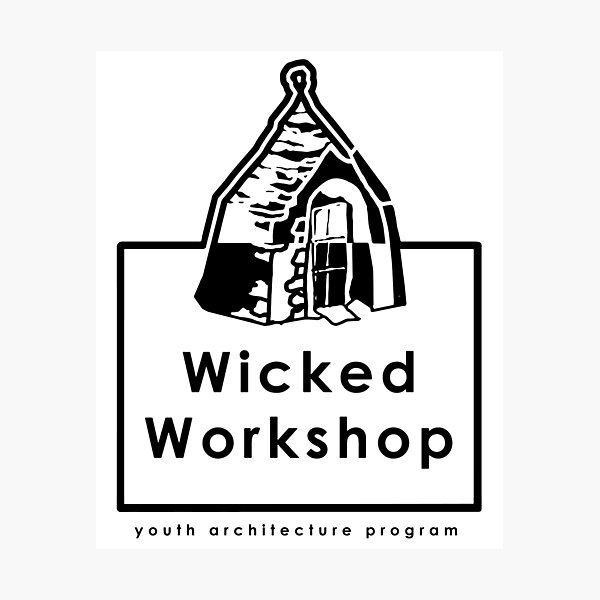 Lámina fotográfica «Logotipo de Wicked Workshop Blanco - Solo House Alta resolución» de Wicked ...