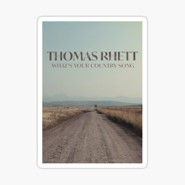 "THOMAS RHETT" Sticker by LouisaDaugherty | Redbubble