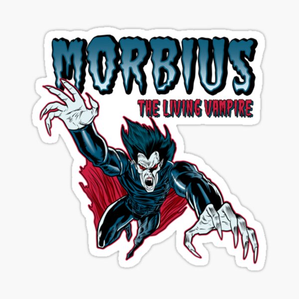 "Morbius the living vampire " Sticker by TyraGabald | Redbubble