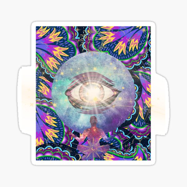 "Magic Eye" Sticker by DrNoArt | Redbubble