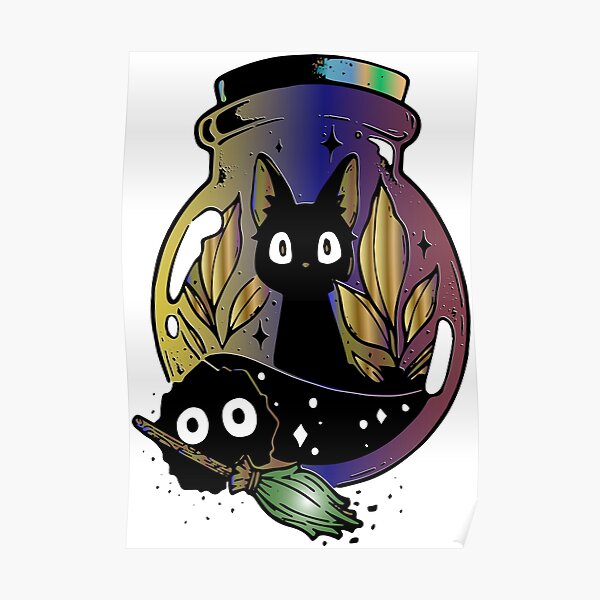 "baby cat magic potion , magical cats" Poster for Sale by XXgooddeedXX ...