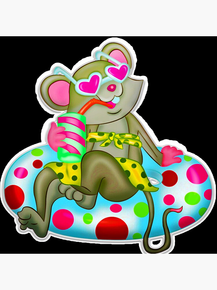 " Cute Rat art" Sticker by Neha28 | Redbubble
