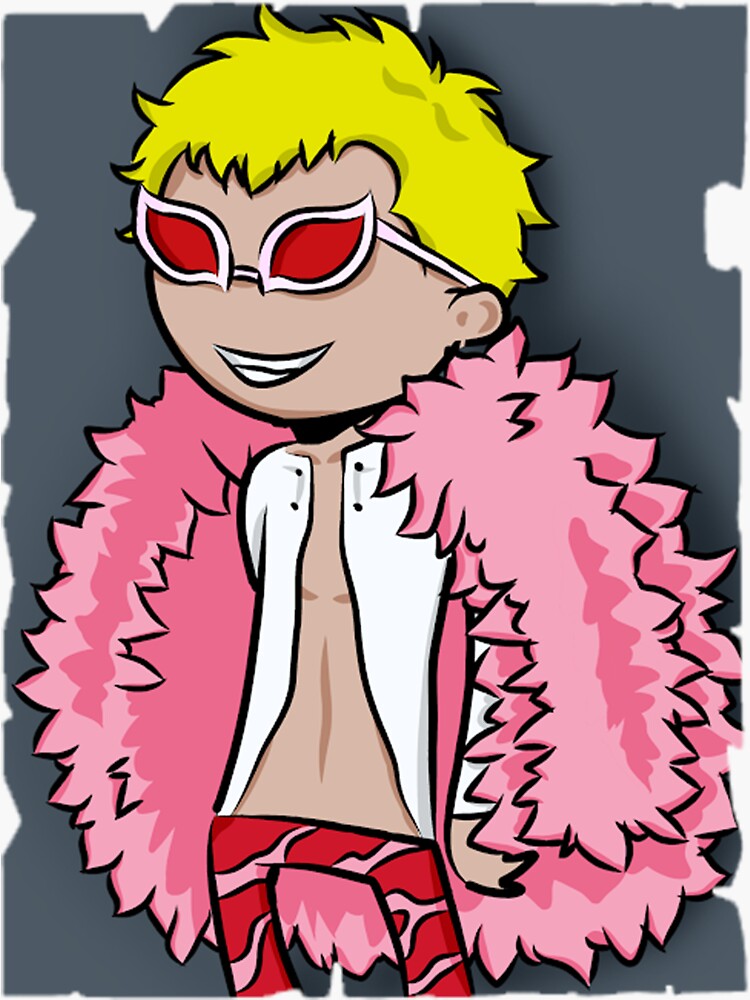 "doflamingo" Sticker for Sale by stefranco | Redbubble