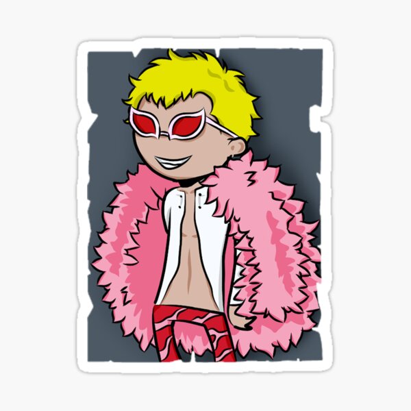 "doflamingo" Sticker for Sale by stefranco | Redbubble