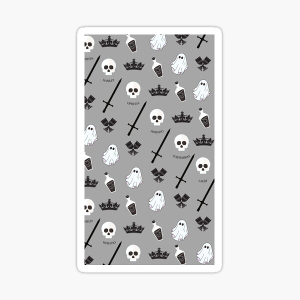 "Hamlet Pattern" Sticker for Sale by gaileybagle | Redbubble