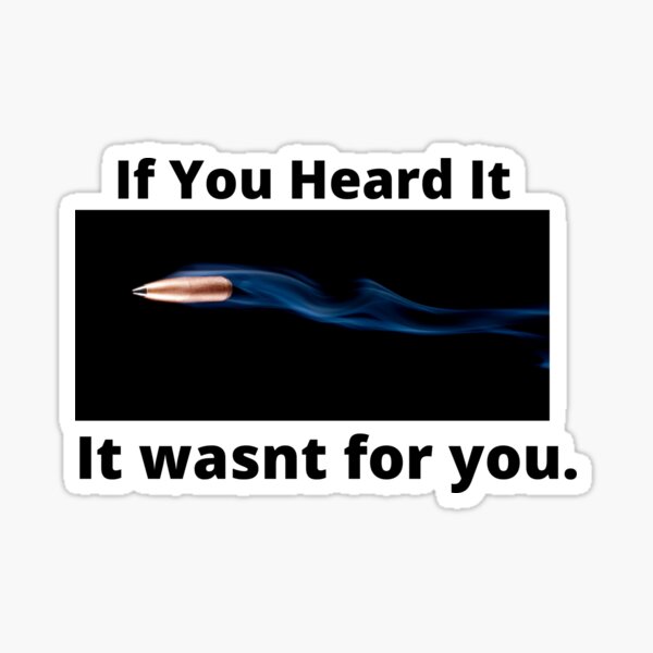 "Shooting bullet" Sticker by Chamberlin78 | Redbubble