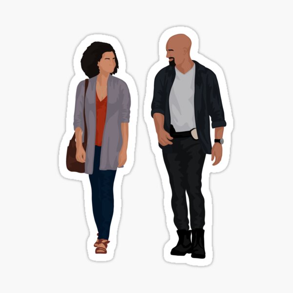 "Hondo & Nichelle | S.W.A.T" Sticker by icantdrawfaces | Redbubble