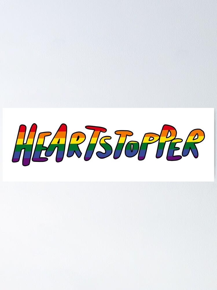 "heartstopper pride flag" Poster by artbykls | Redbubble