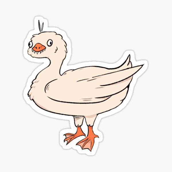 "evil goose" Sticker for Sale by Pobias | Redbubble