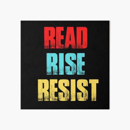 "Vintage Read Rise Resist Bold Typography " Art Board Print for Sale by ...