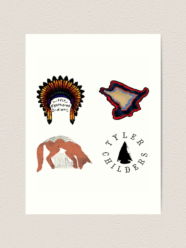 "tyler Childers sticker pack " Art Print for Sale by Zastizy | Redbubble