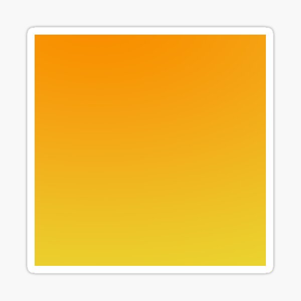"Gradient design - bright yellow" Sticker by IdeasForArtists | Redbubble