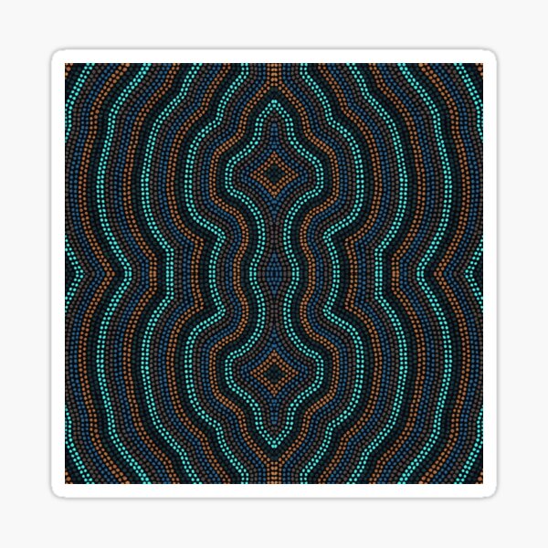 "4 Color Stripes (Inverted & Mirrored)" Sticker by matthewgoetzka ...