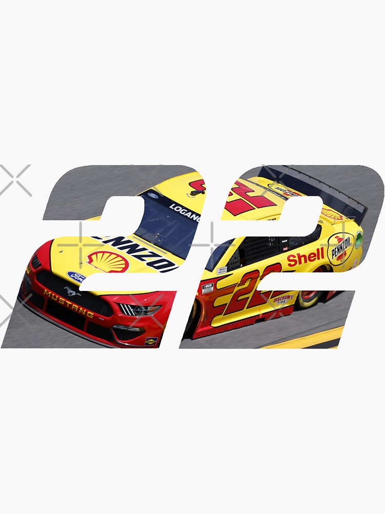 "Joey Lagano Car 22" Sticker for Sale by Foofighter01 | Redbubble