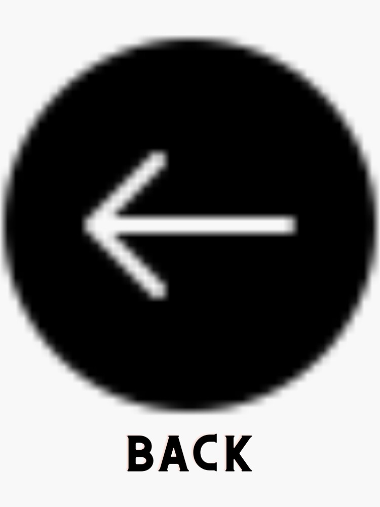 "Back boutton" Sticker by Art-Echo | Redbubble