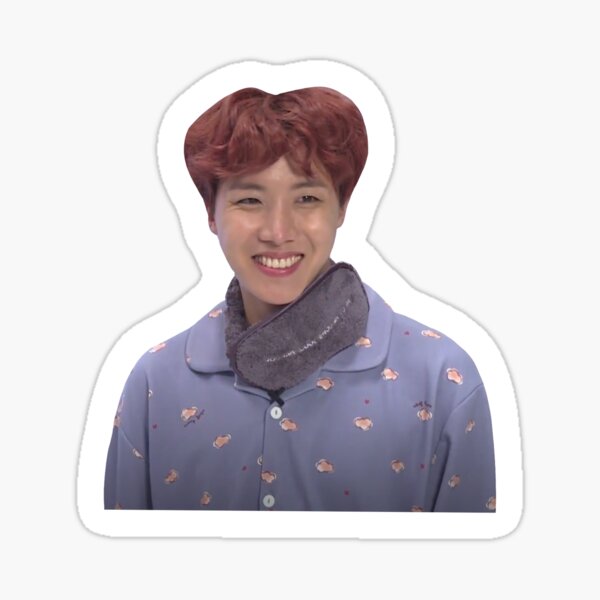 "Pajama J-Hope" Sticker for Sale by mrsbangtan | Redbubble