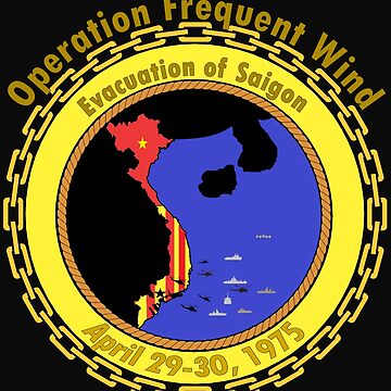 "Operation Frequent Wind" Sticker for Sale by ronfster | Redbubble