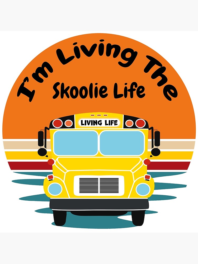 Lámina fotográfica «Skoolie, Autobús escolar convertido, Skoolie Life ...