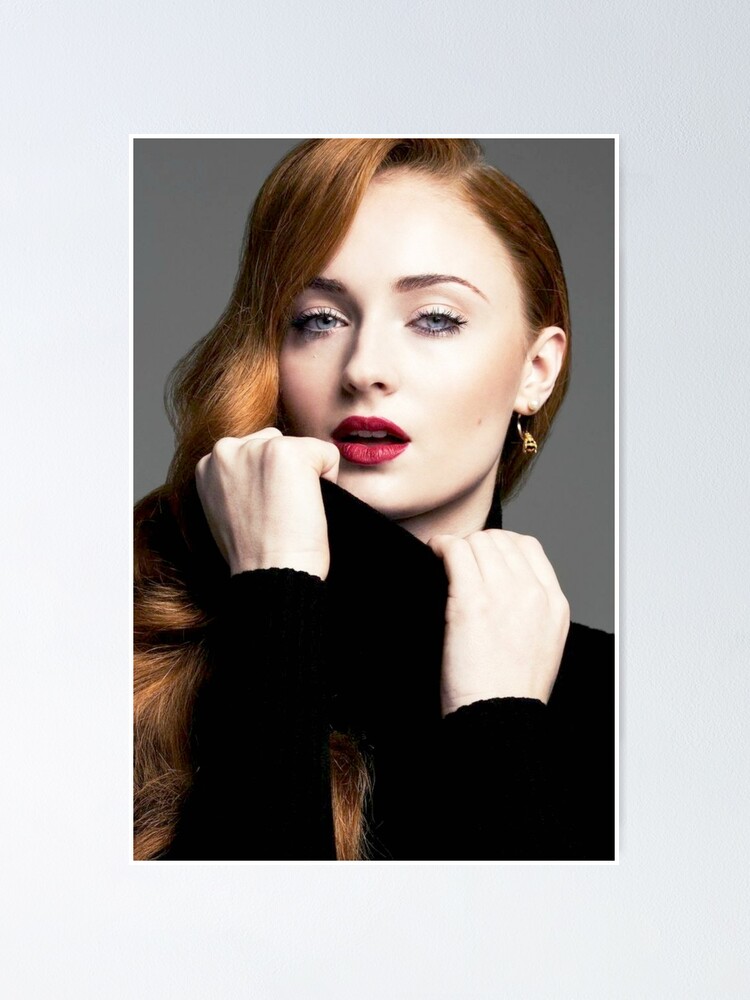 "Celebrity: Sophie Turner" Poster by FoxGroves | Redbubble