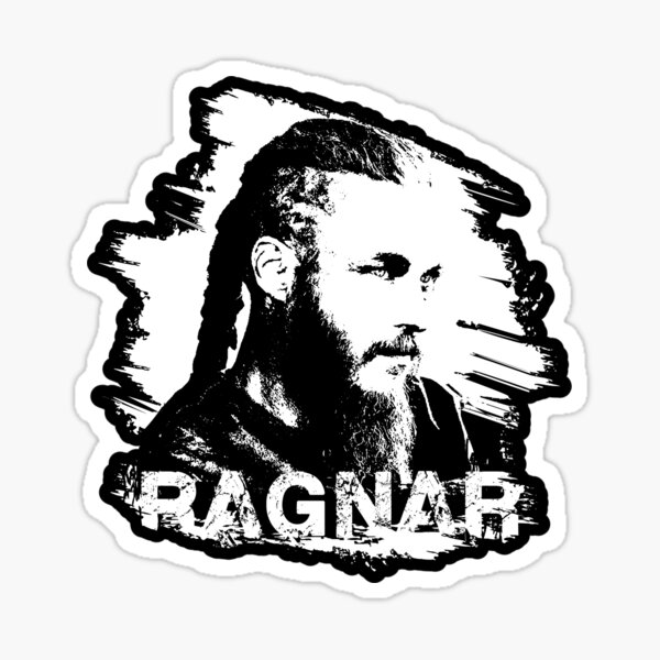 "Ragnar Lodbrok illustration" Sticker by Tomislav88 | Redbubble