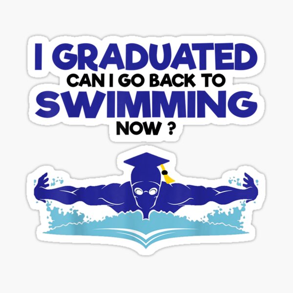 "2022 Grad Graduate Swim Students Swimmer Senior Graduation" Sticker by ...