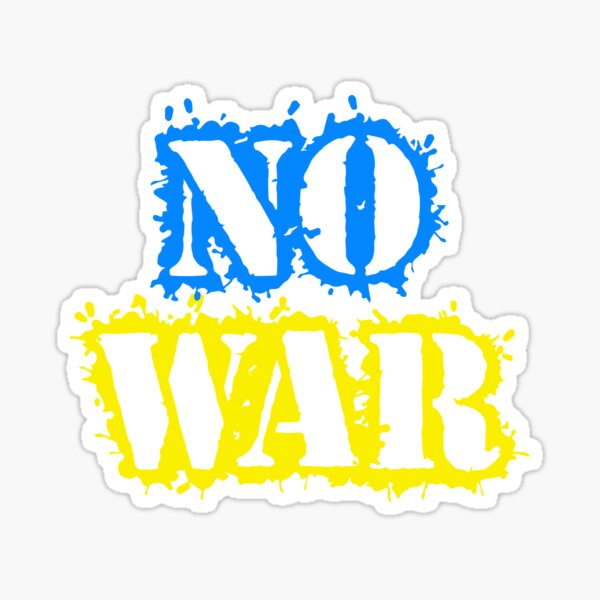"No War Sticker" Sticker by clients | Redbubble