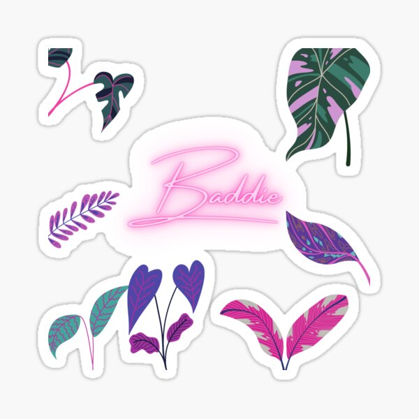 "baddie" Sticker by coolstuffbyjay | Redbubble