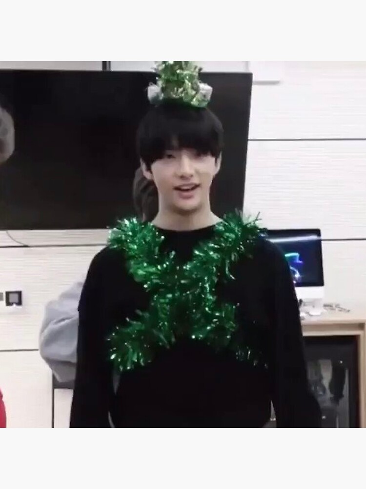 "hyunjin - "i am trEe"" Sticker for Sale by lemon-LE | Redbubble