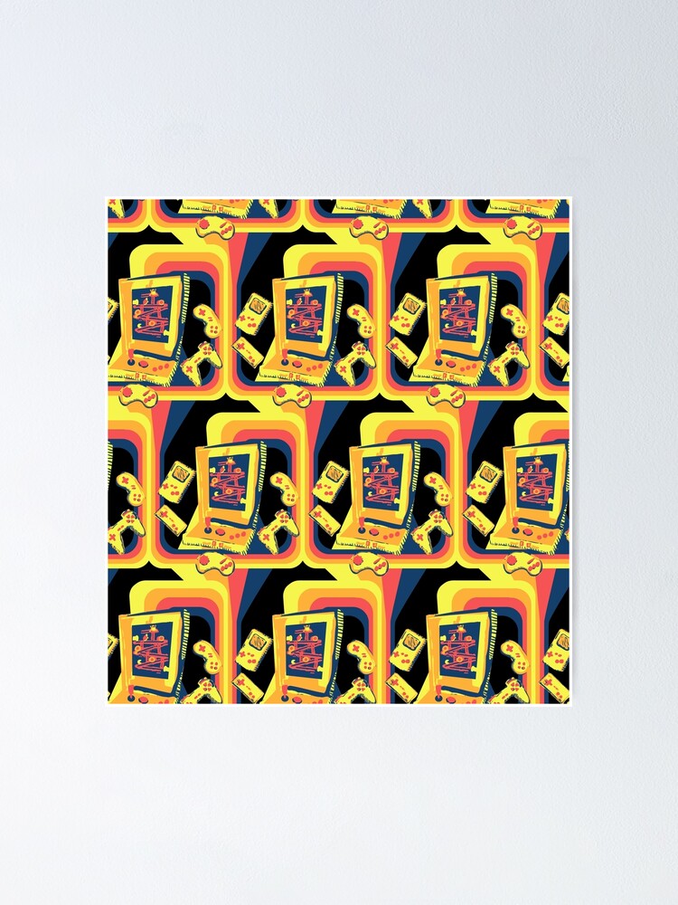"8 Bit Sunset Arcade" Poster for Sale by katrinaroman | Redbubble