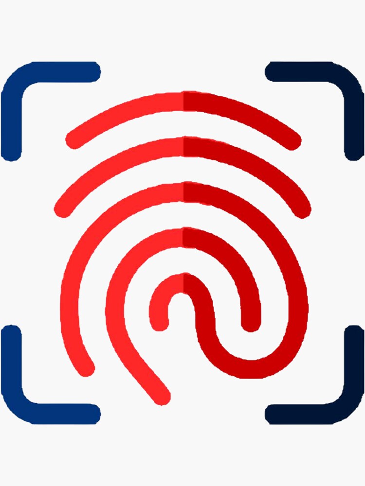 "The Fingerprint" Sticker for Sale by StoreQ | Redbubble
